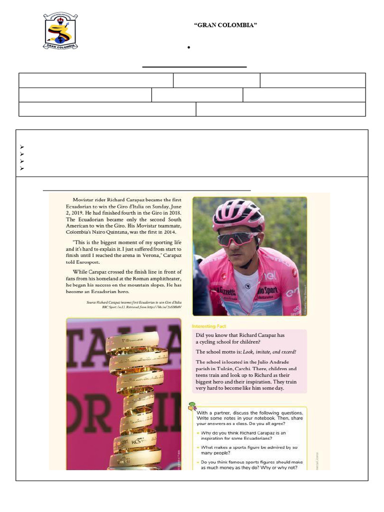 English Plan - Coyago Melany 2nd TERM | PDF