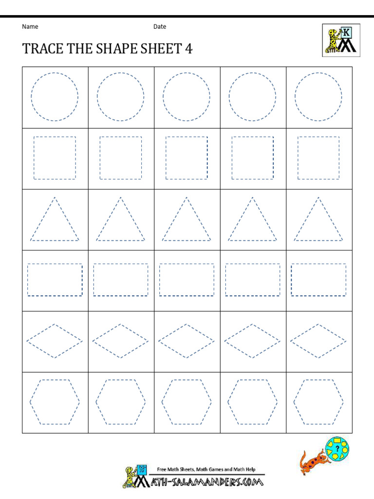 Trace the Shape 4 | PDF