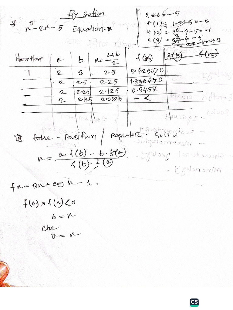 Numerical Analysis CE-2223 & Computer Programming CSE-224 | PDF