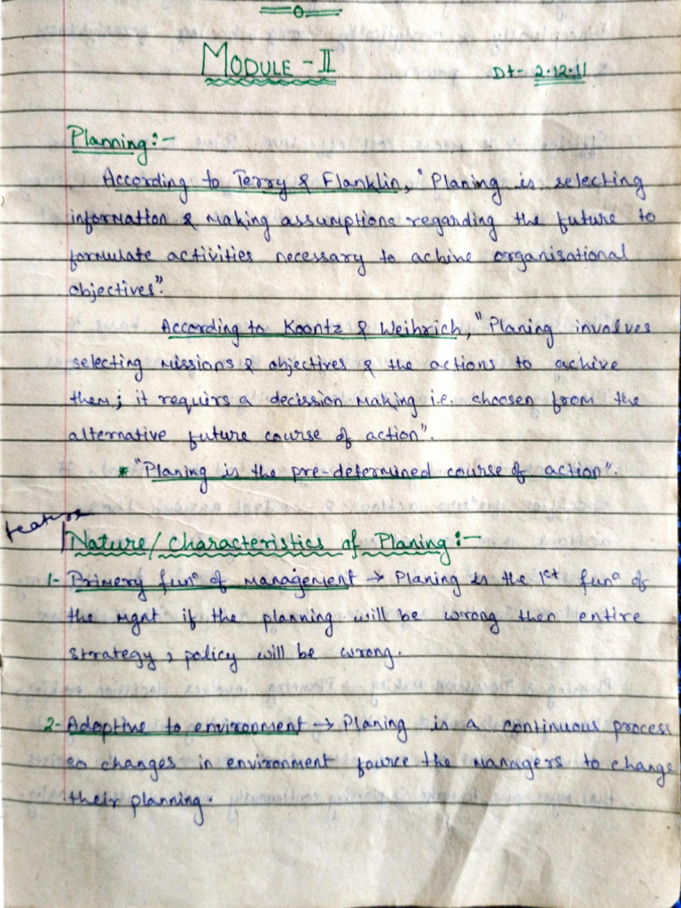 PPM Unit-2-Planning | PDF