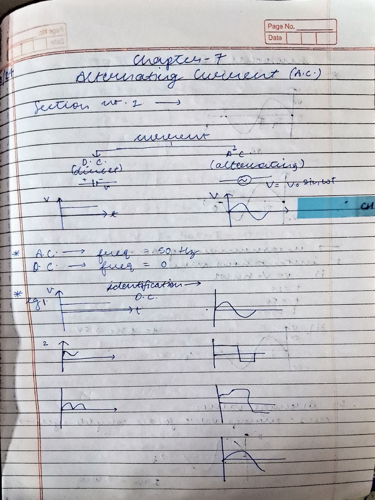 Alternating Current Notes | PDF