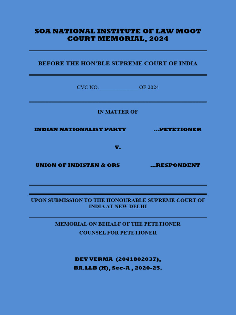 Dev Moot Template | PDF