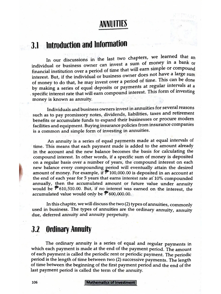 Annuities (1) | PDF