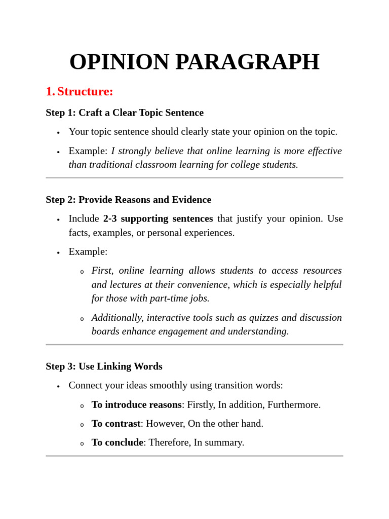 OPINION PARAGRAPH | PDF | Educational Technology | Social Media