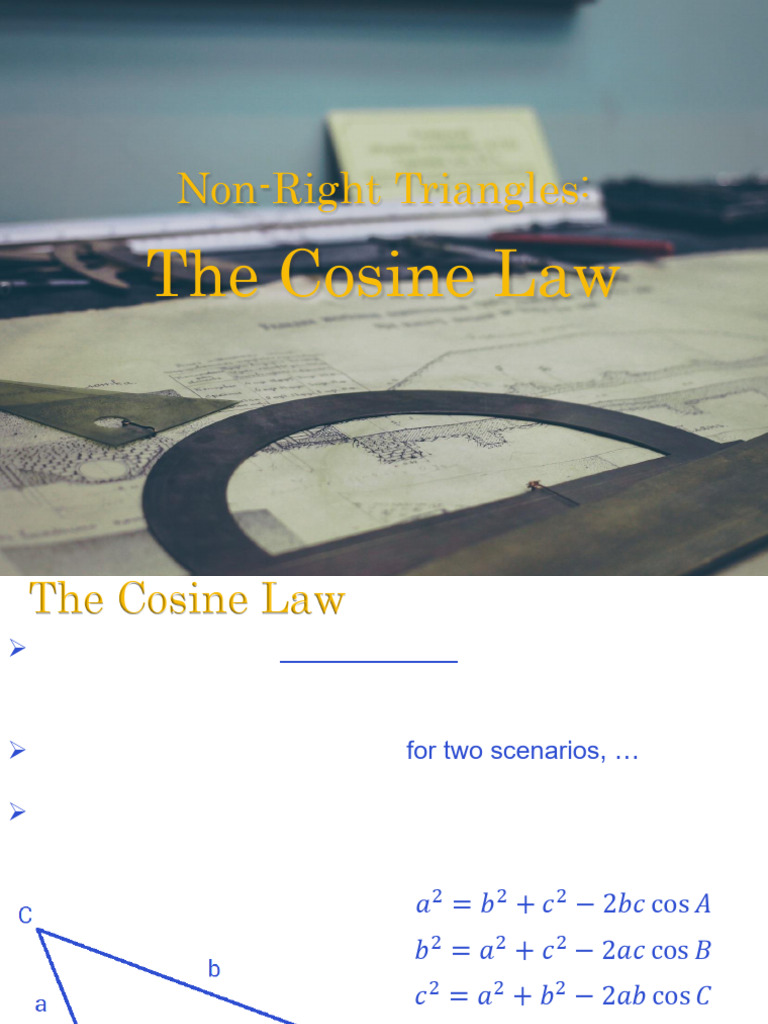 Understanding the Cosine Law in Triangles | PDF | Classical Geometry ...