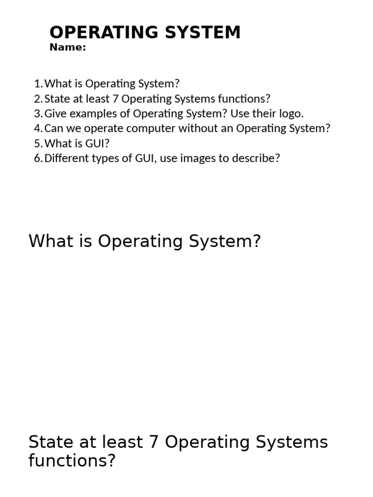 Intro to Operating Systems | PDF