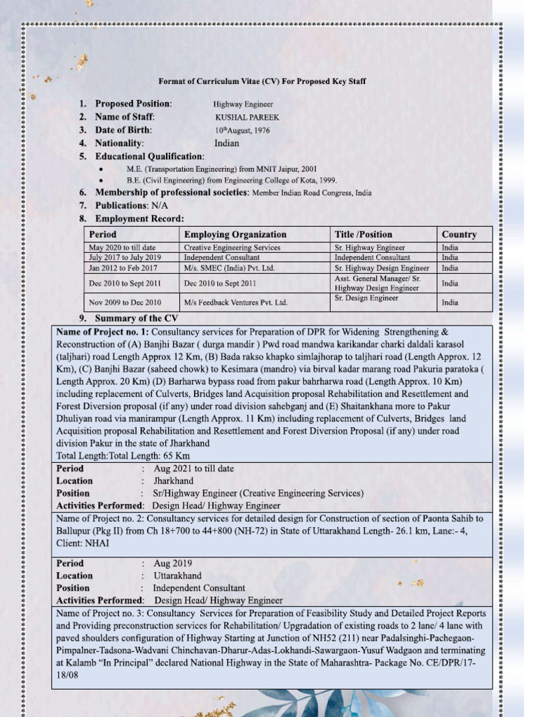 Creative CV Proof | PDF