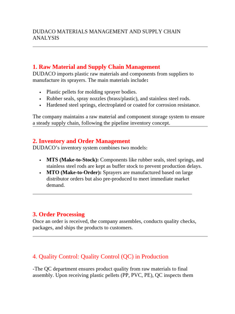 Chapter 4 Material Management | PDF | Supply Chain | Inventory