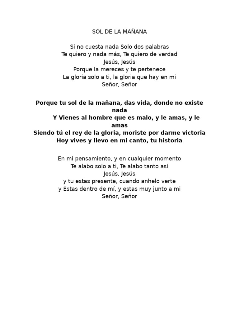 Sol de La Mañana | PDF