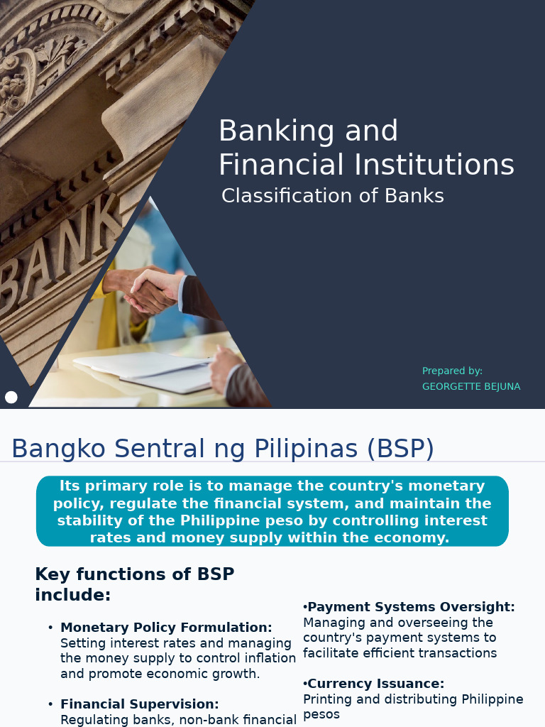 CH1.2_BFI_Classification of Banks_02012025 | PDF | Banks | Savings And ...