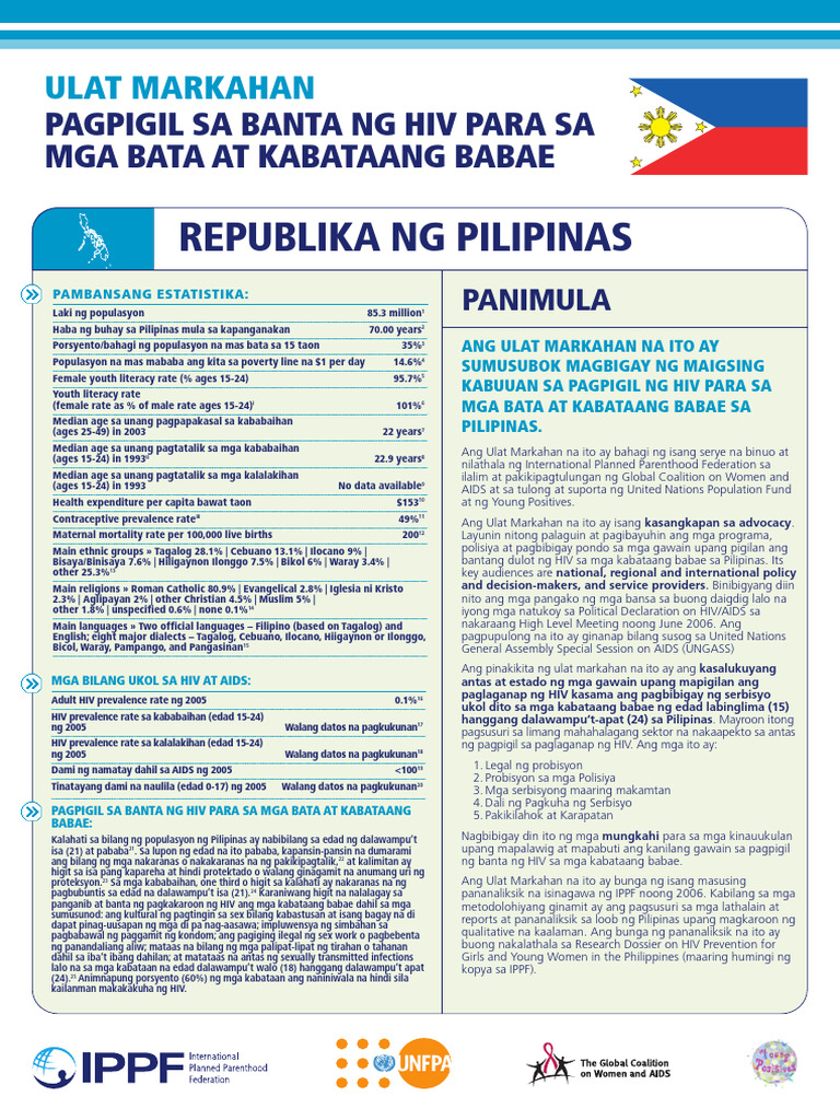 hiv_prevention_girls_and_young_women_philippines_report_card_tagalog | PDF