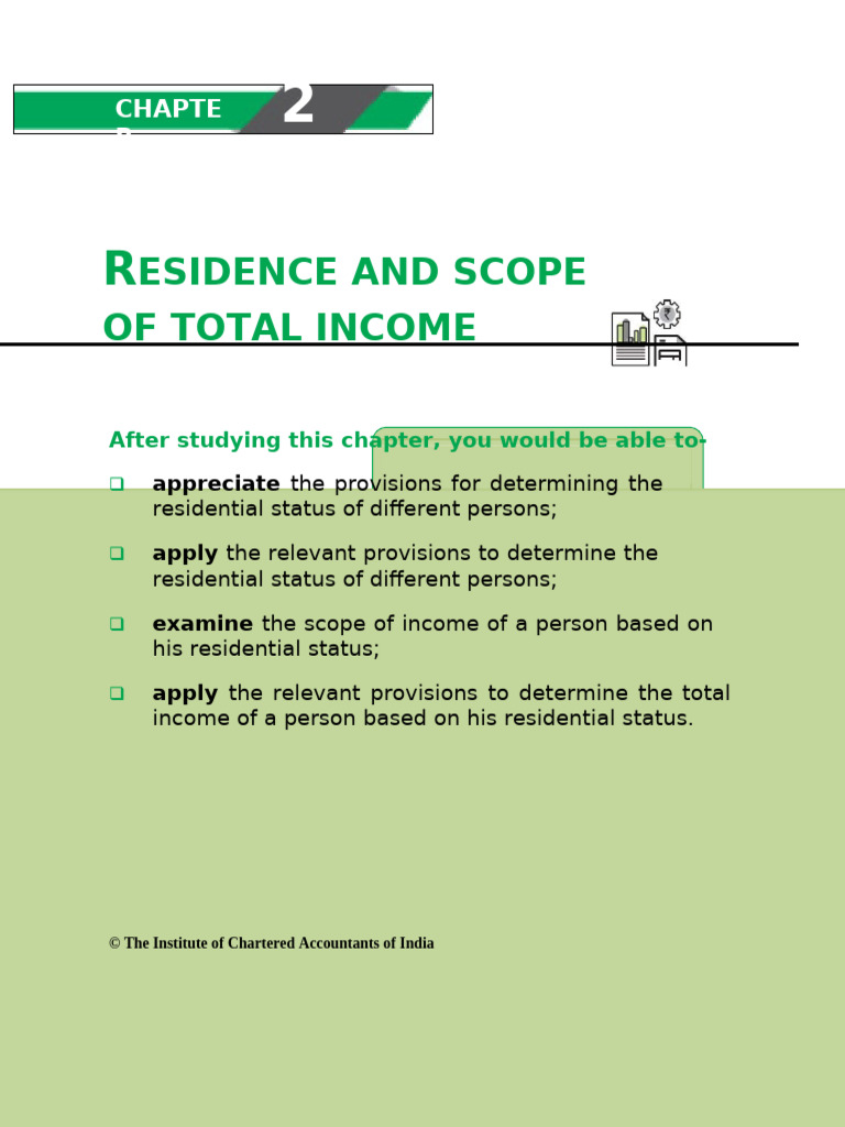 Residential Status and Total Income | PDF | Accrual | Taxes