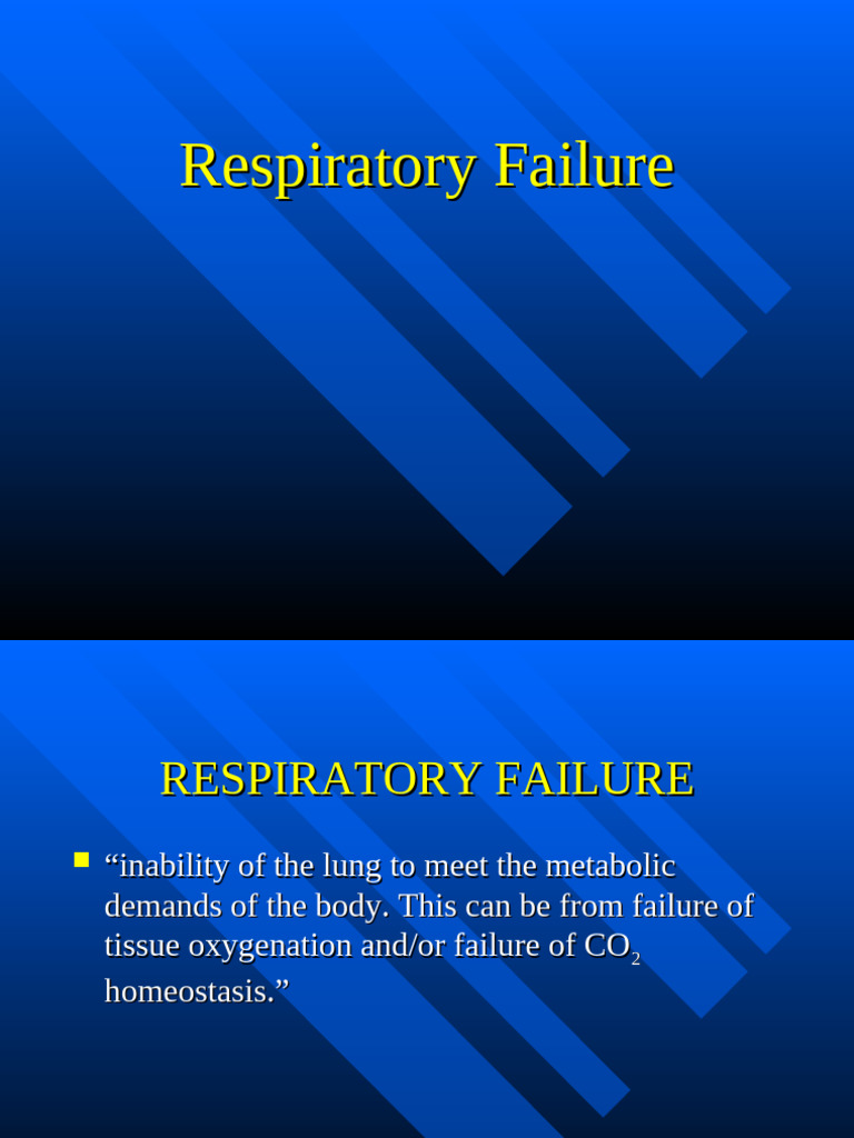 respiratory failure | PDF | Respiratory System | Lung