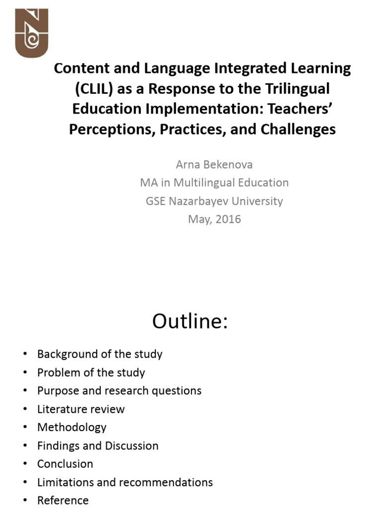 CLIL in Trilingual Education: Teacher Insights | PDF | Multilingualism ...