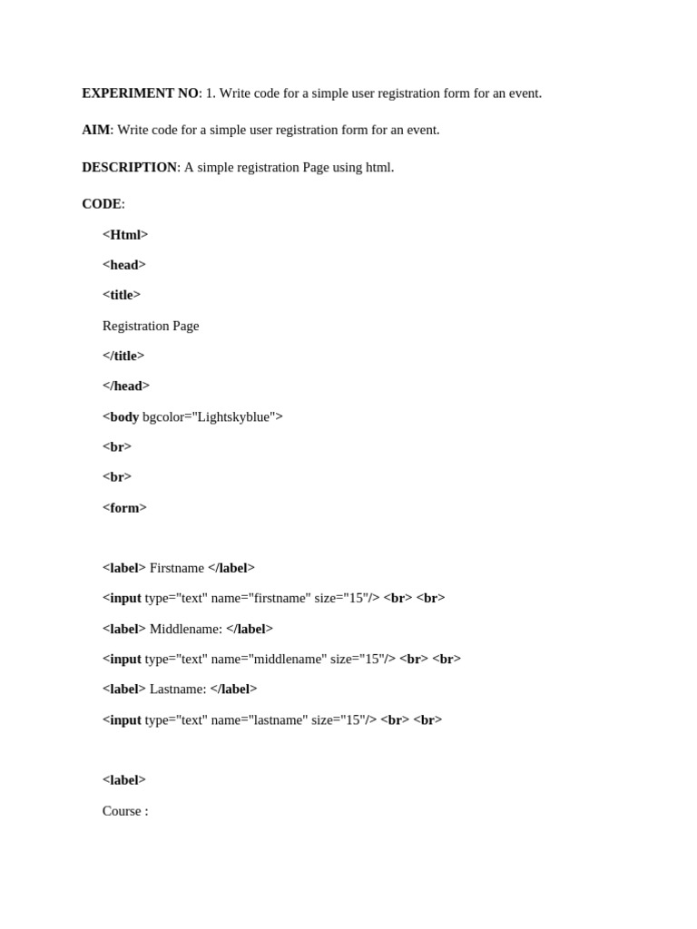 EXPERIMENT NO-1 | PDF