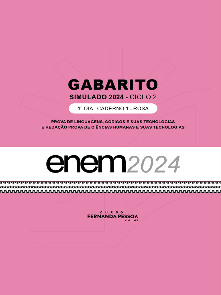 2024 - GABARITO DO SIMULADO - Ciclo2 - Dia1 | PDF | Escravidão | Deus