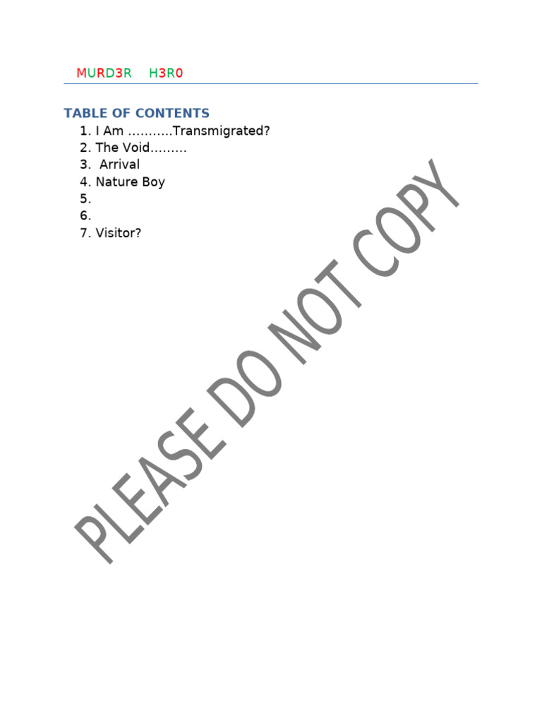 Chapter 1 I Am.... Transmigrated | PDF