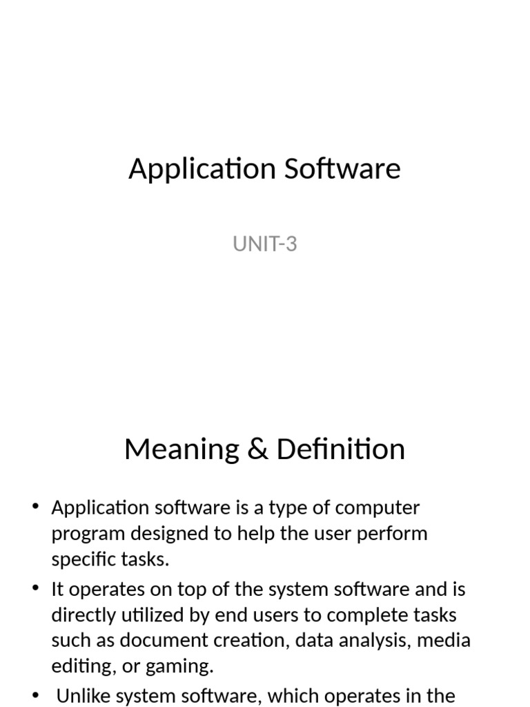 Application Software | PDF | Application Software | Databases