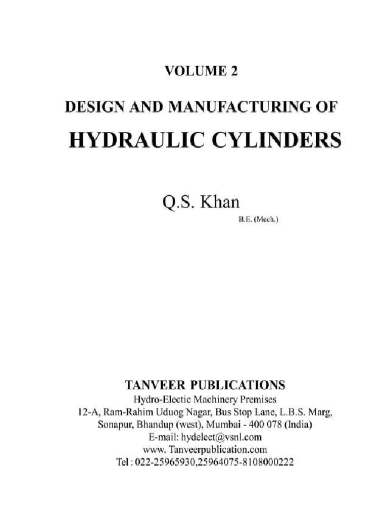 Classification of Hydraulic Cylinders | PDF