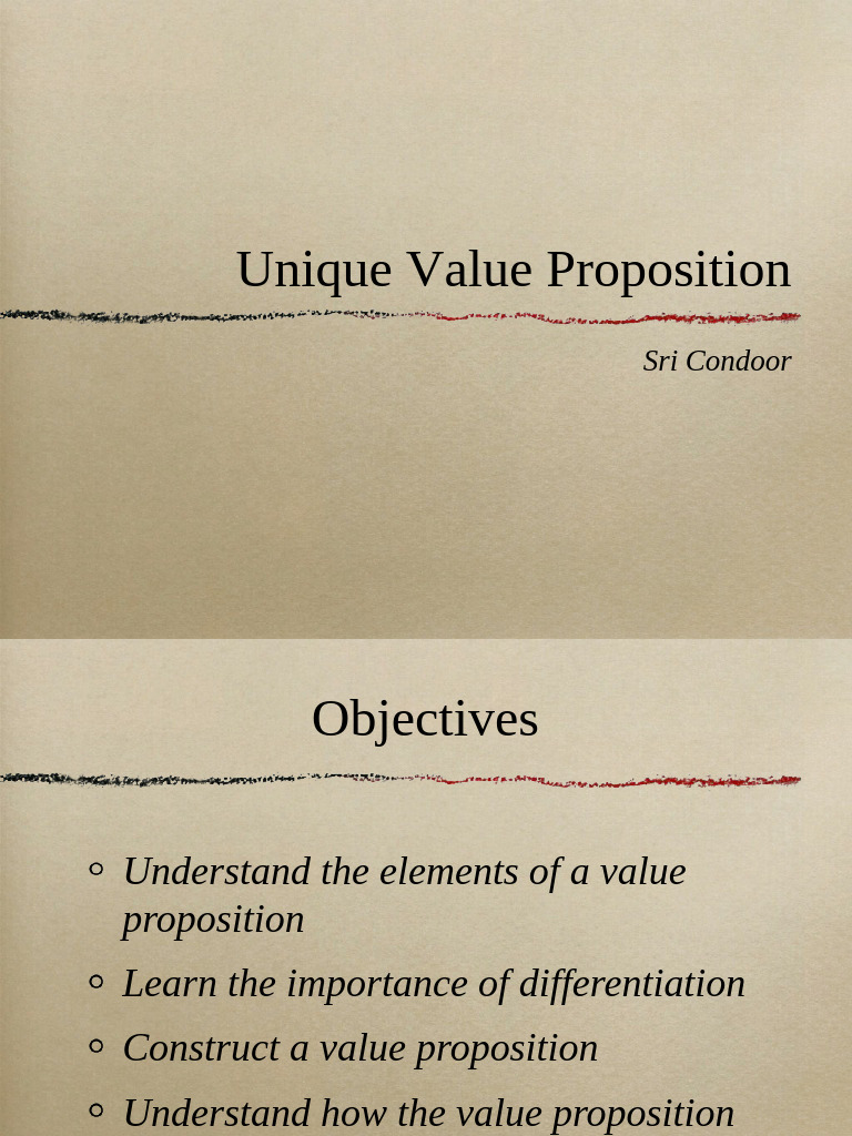 Unique Value Proposition | PDF | Brand