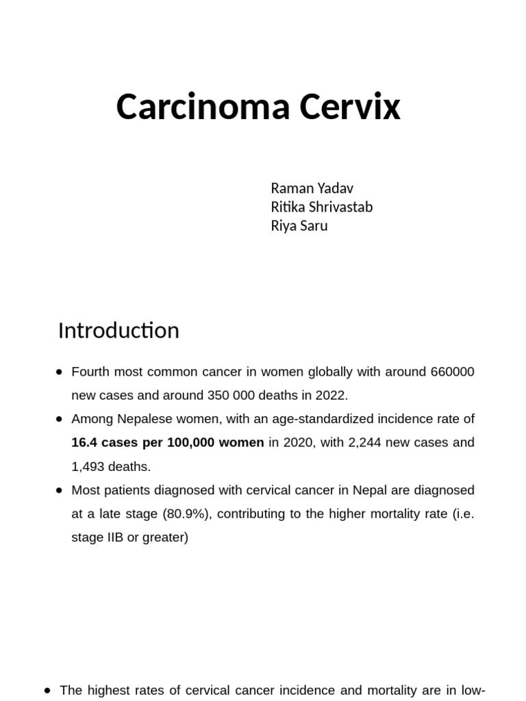 Cervical Carcinoma | PDF | Cervical Cancer | Causes Of Death