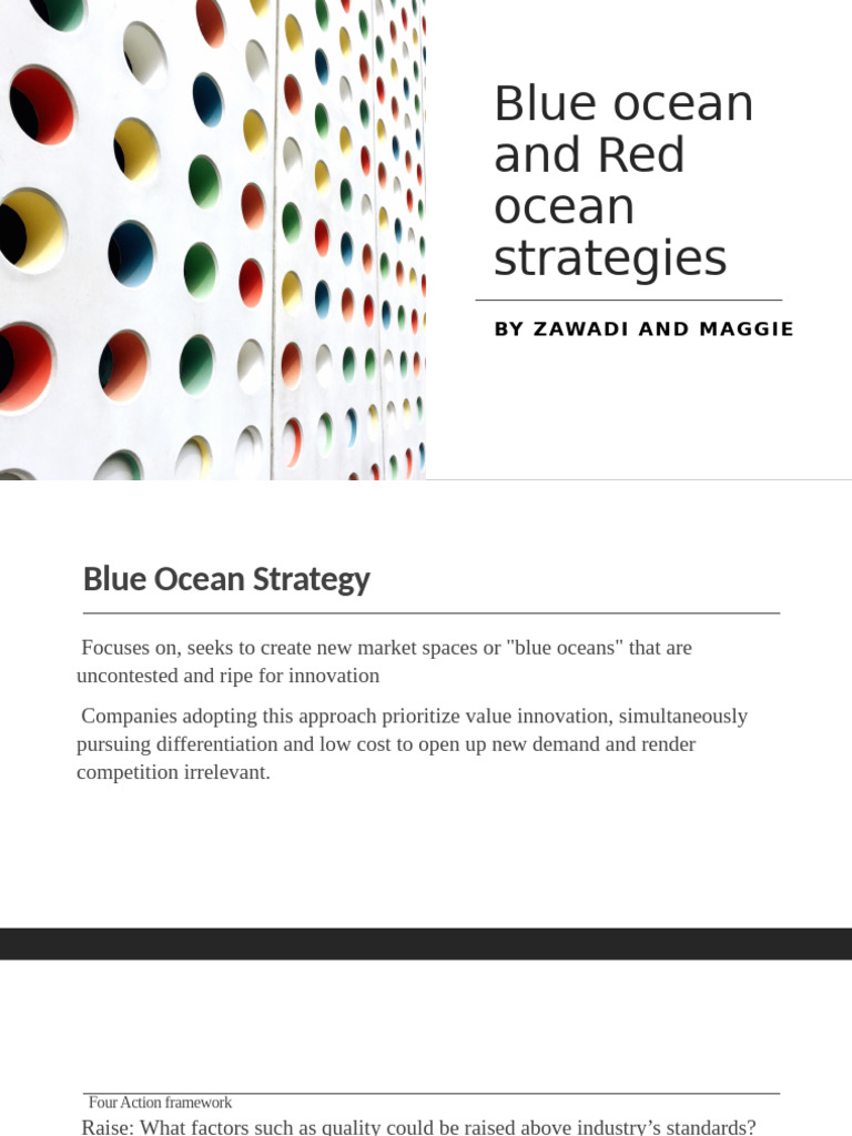Blue vs. Red Ocean Strategies Explained | PDF