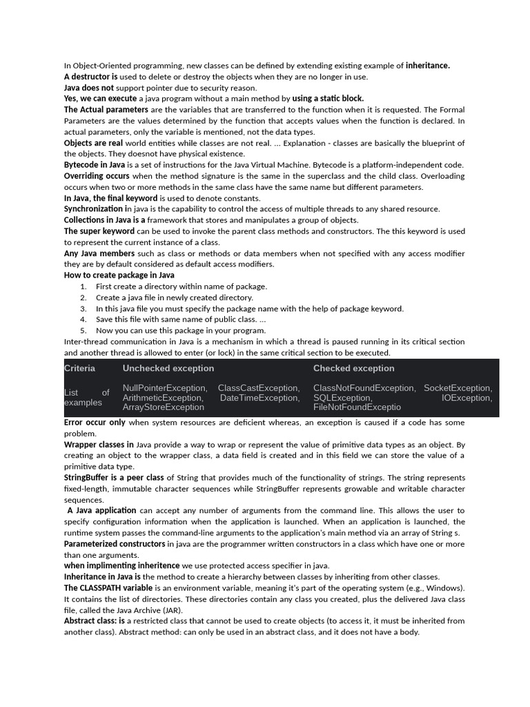 java ans | PDF | Class (Computer Programming) | Inheritance (Object ... java ans | PDF | Class (Computer Programming) | Inheritance (Object ...