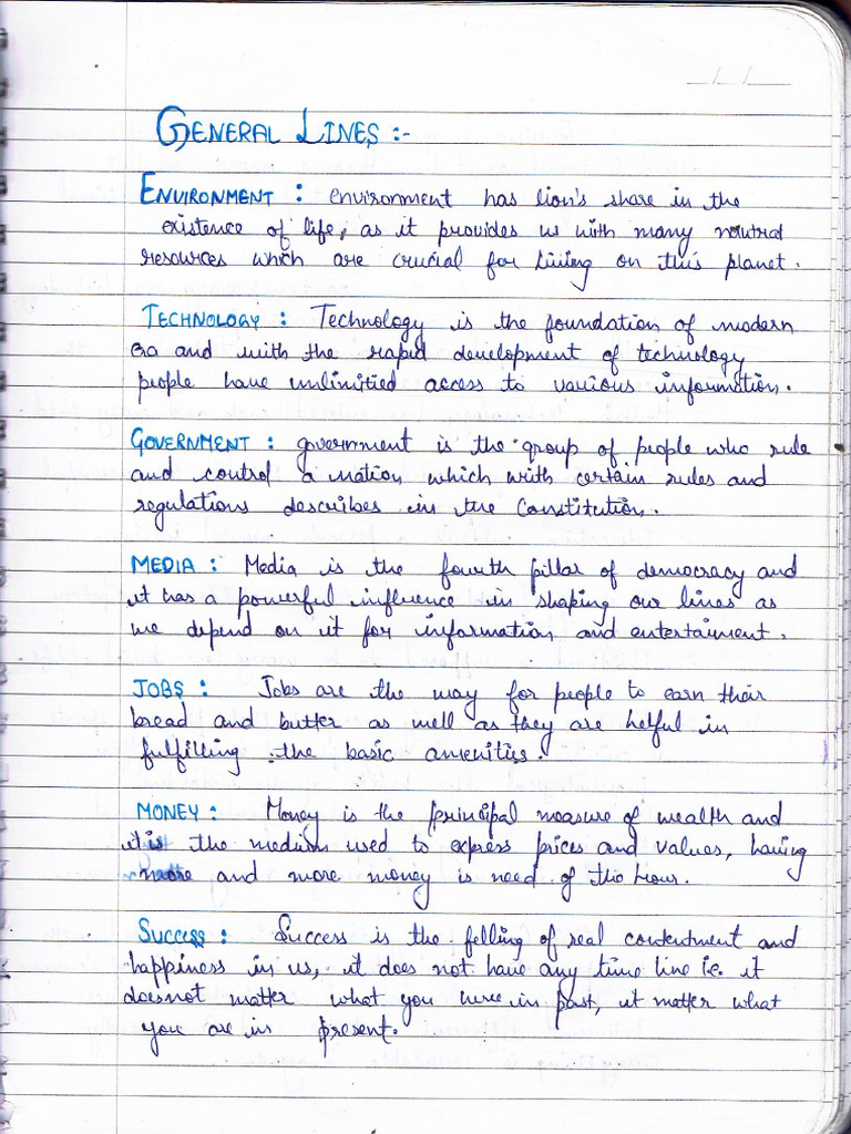 Parneet General Statements | PDF