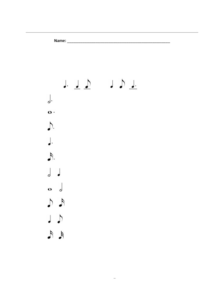 Dots & Ties Assignment Worksheet | PDF