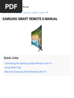 Samsung Smart Remote User Guide | PDF | Television | Software