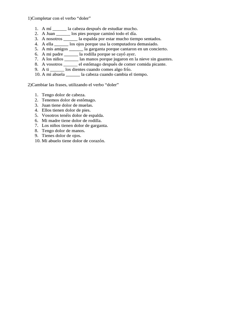 Doler + Enfermedades | PDF