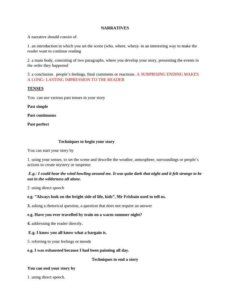 How to Craft Engaging Narratives | PDF | Grammar | Linguistics