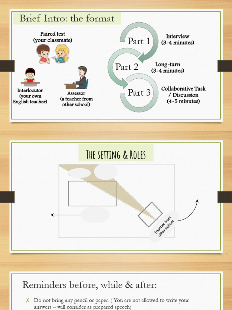 Spm Speaking Notes | PDF | Vocabulary | Question