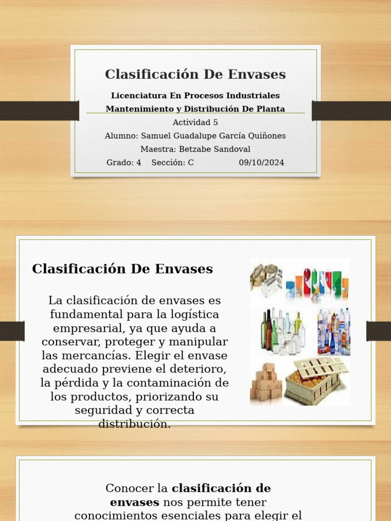 Clasificación de Envases | PDF | El plastico