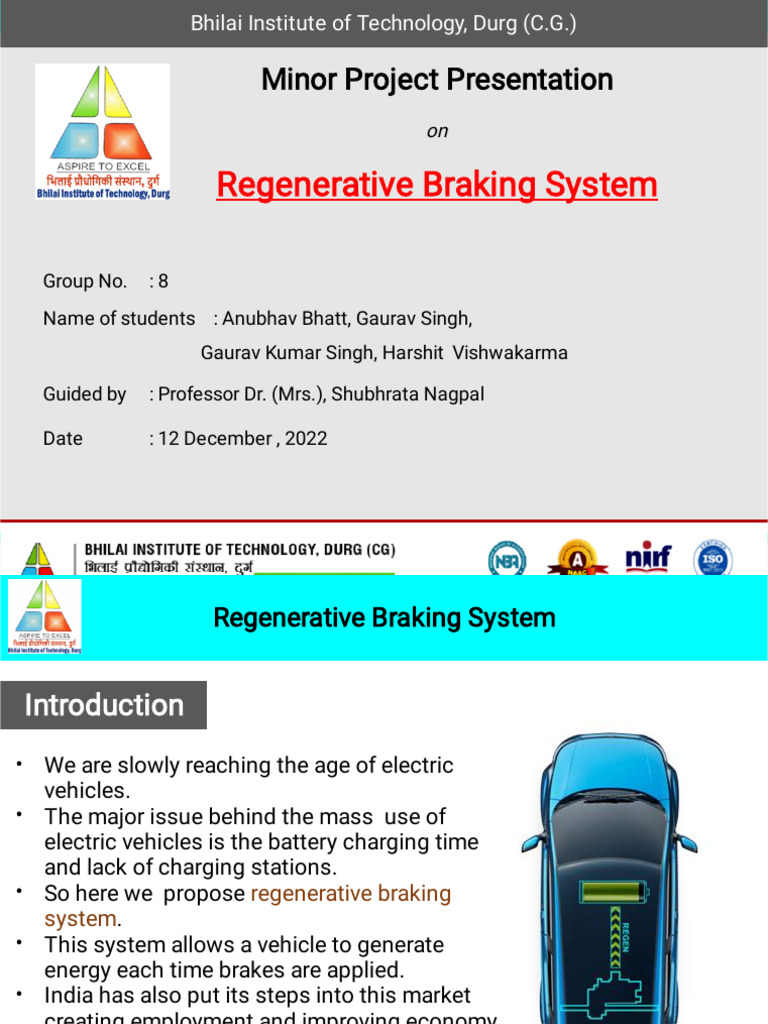 Regenerative Braking System Overview | PDF | Brake | Hybrid Vehicle