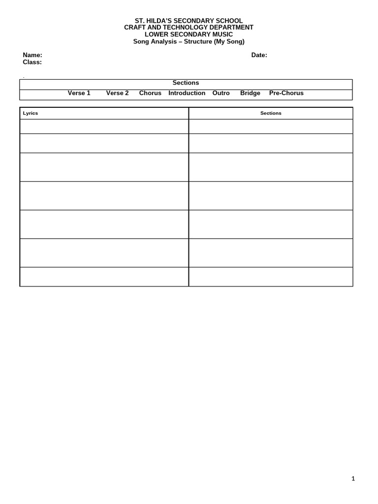 Isaac Goh Yu Zhe (SHSS) - Analysis of My Favourite Pop Song | PDF