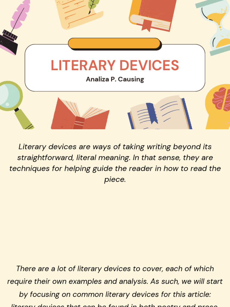 Literary Devices Educational Game Presentation in Colourful Handdrawn ...