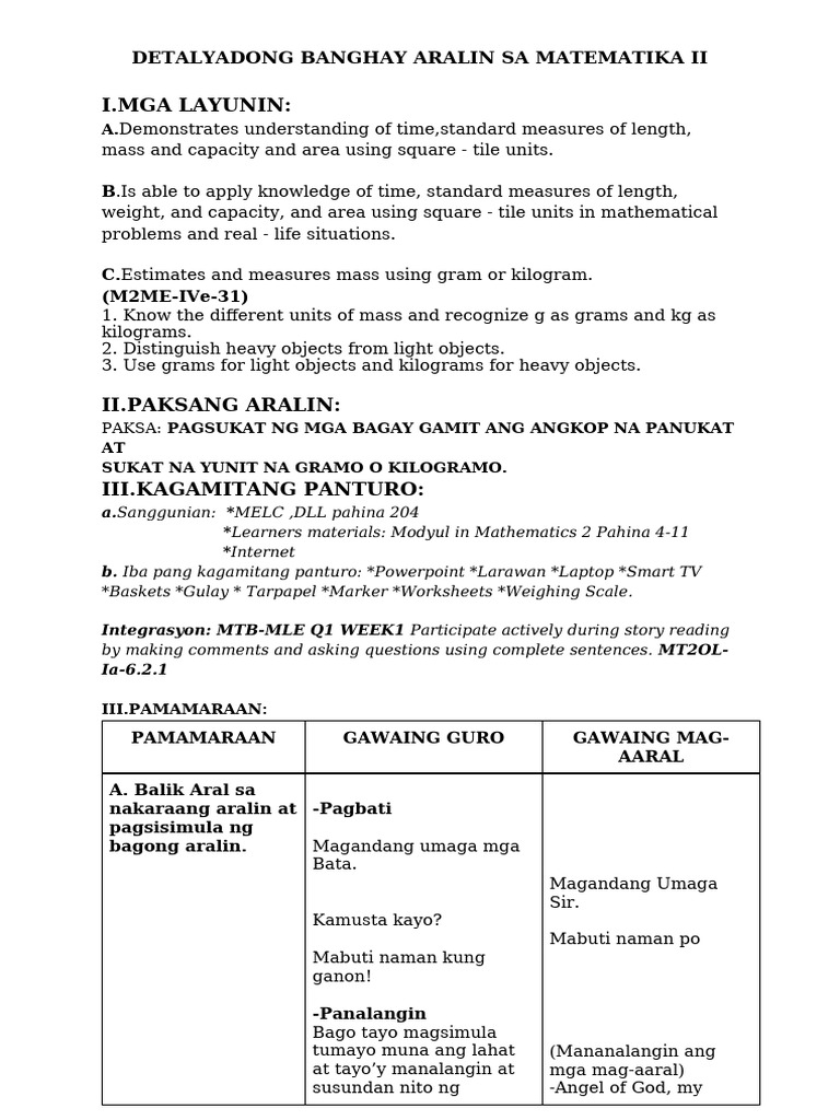 DLP Format-Tagalog | PDF