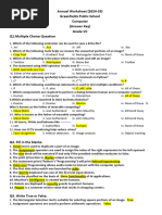 Icso Sample Paper Class-7 2025-26 | PDF | Computer Program | Programming