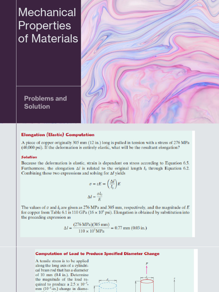Mechanical Properties of Materials - 1 | PDF