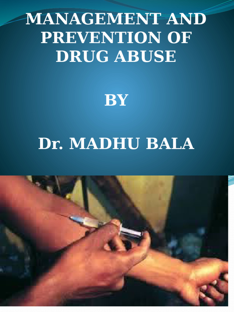 Management of Drug Abuse | PDF | Substance Abuse | Psychotherapy