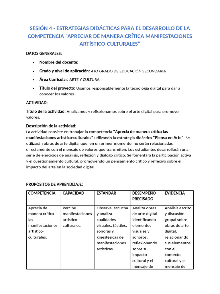 Cuarta Actividad | PDF | Las emociones | Pensamiento crítico