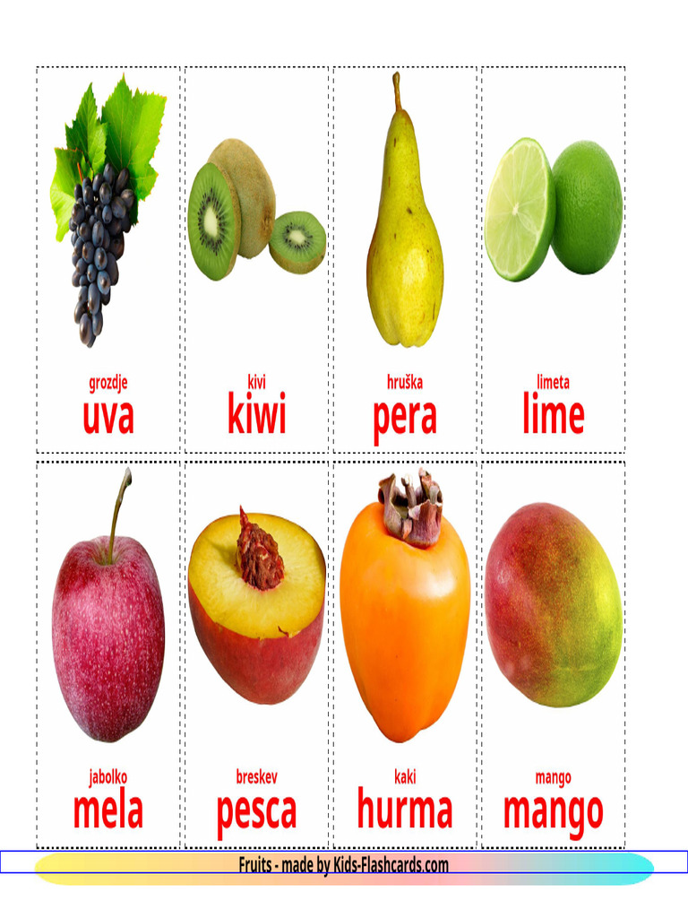 Fruits 8 A4 | PDF