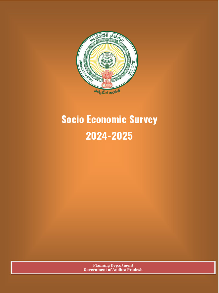 AP Socio Economic Survey 2024-25 | PDF | Cost Of Living | Gross ...
