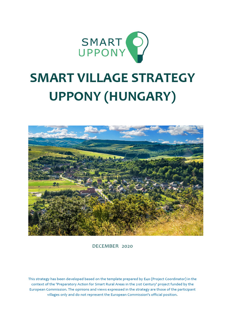 Uppony Smart Village Strategy | PDF | Agriculture | Infrastructure