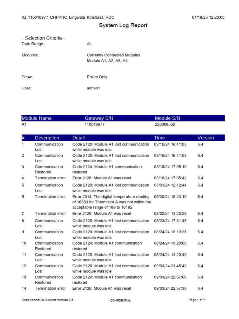 GX System Log 2025.01.18 12.23.00 | PDF | Computing