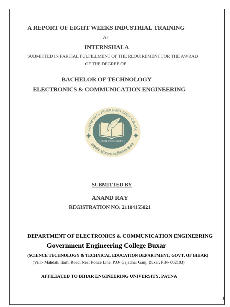 Web Development Internship Report (Anand) | PDF | Html Element | Html