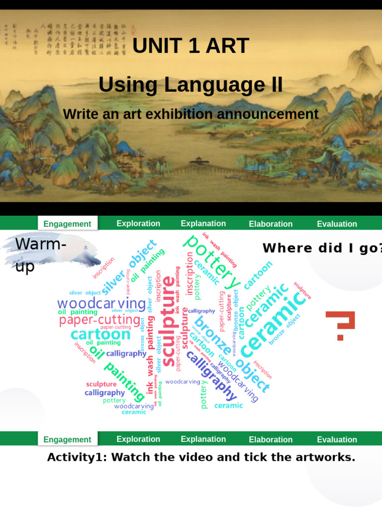 (32058454 - 47797780) Unit 1 Art Using Language II 课件-2023-2024 ...