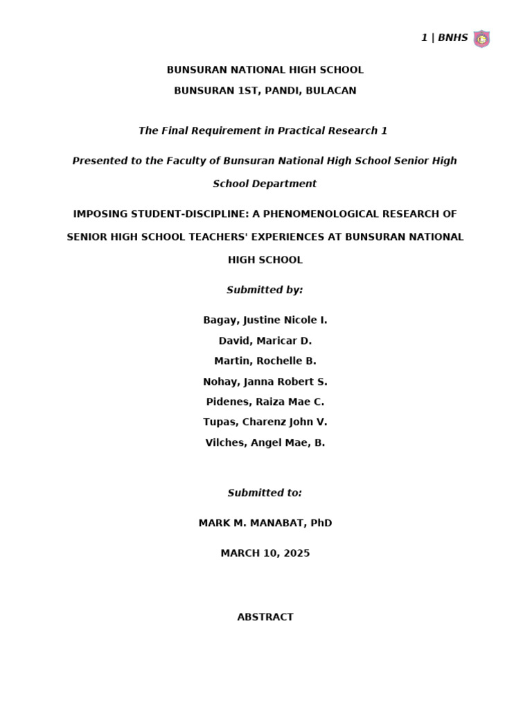 Template Pr1 Final Paper Pdf Methodology Theory