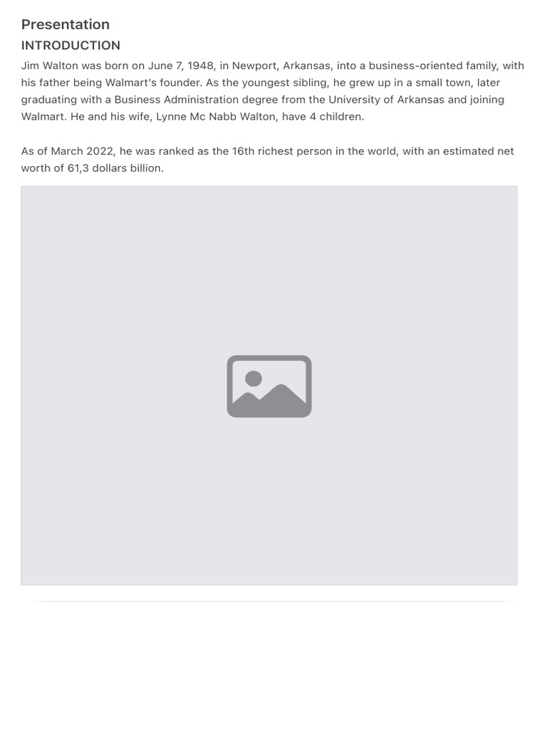 Presentation | PDF | Walmart | Philanthropy